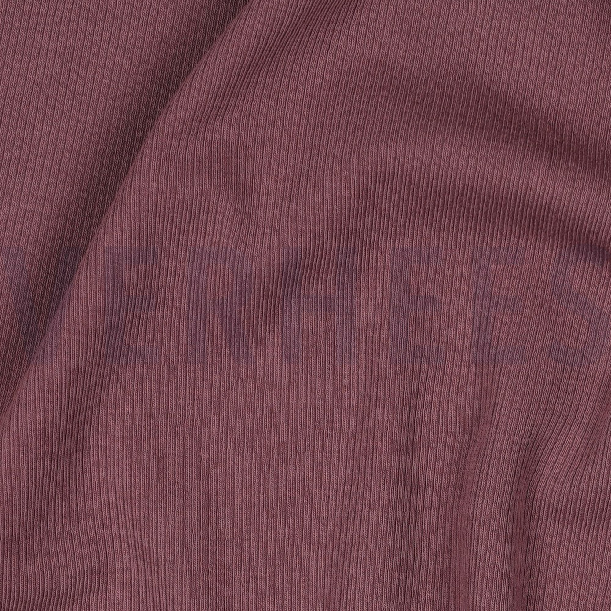 RIB JERSEY AUBERGINE